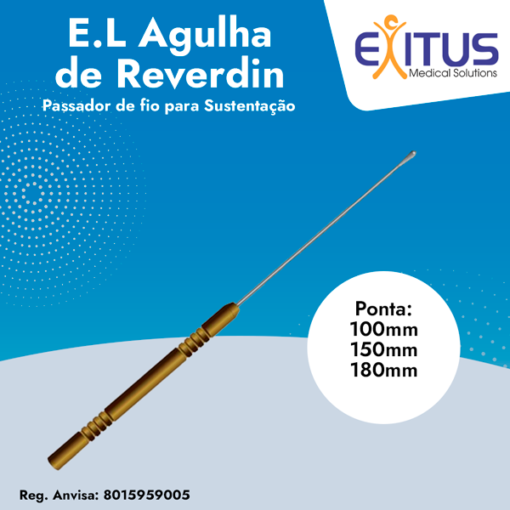 Agulha de Reverdin - Passador de Fio para Sustentação - TAB - Exitus ...