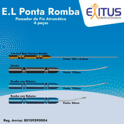 Kit E. L. Ponta Romba - Passadores de fio Atraumático (4 peças) - TAB ...